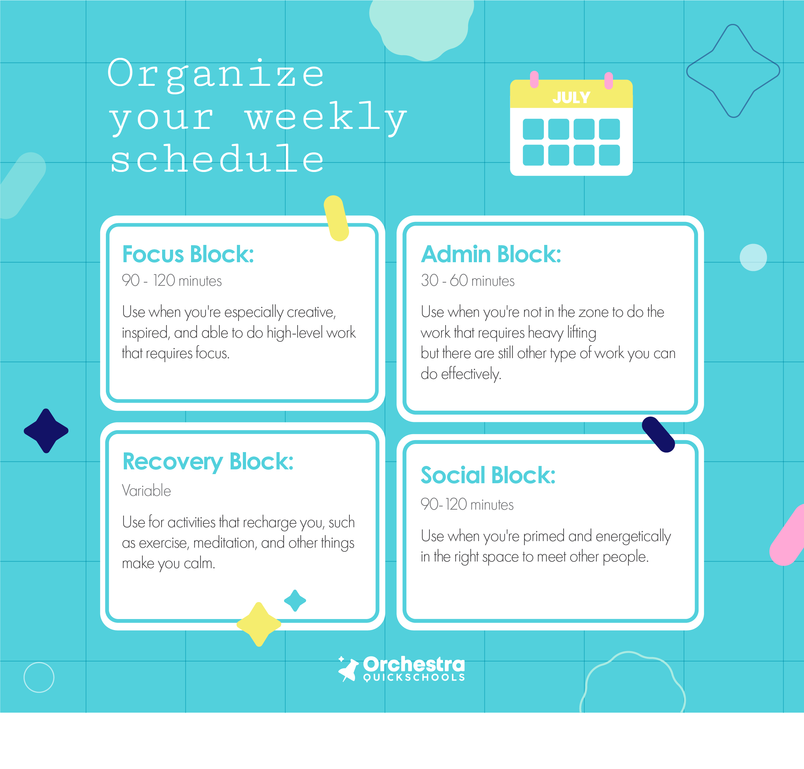 Organizing your daily schedule: how to manage time effectively – Blog